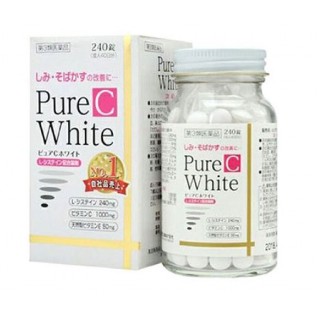 【日本代購】米田KOMEDA PURE C WHITE 美白 240錠 - 日本藥妝、必買好物代標、代買-FunGoGo日本代購