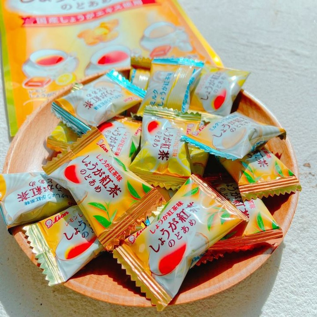 【日本代購】日本Lion3種綜合薑味紅茶飴83g - 日本藥妝、必買好物代標、代買-FunGoGo日本代購