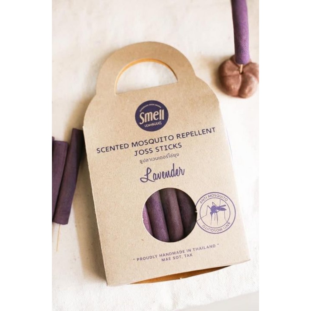 【日本代購】泰國 Smell Lemongrass 天然無毒 香茅/薰衣草 驅蚊線香棒 - 日本藥妝、必買好物代標、代買-FunGoGo日本代購