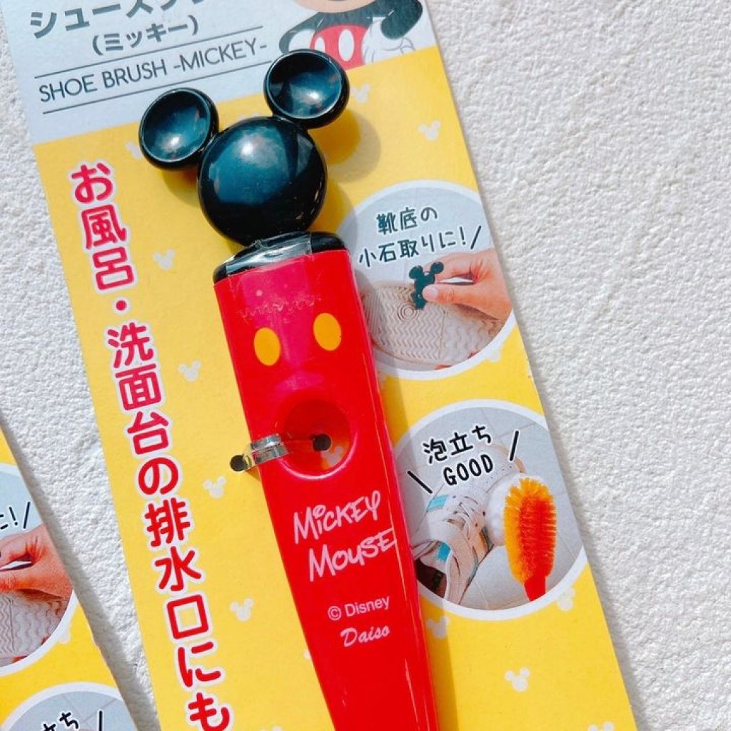 【日本代購】日本Daiso米奇造型多功能清潔刷 - 日本藥妝、必買好物代標、代買-FunGoGo日本代購