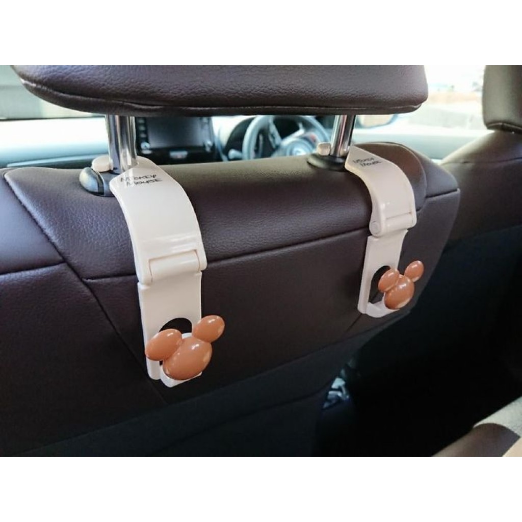 【日本代購】日本Daiso米奇造型車座椅掛勾2入 - 日本藥妝、必買好物代標、代買-FunGoGo日本代購