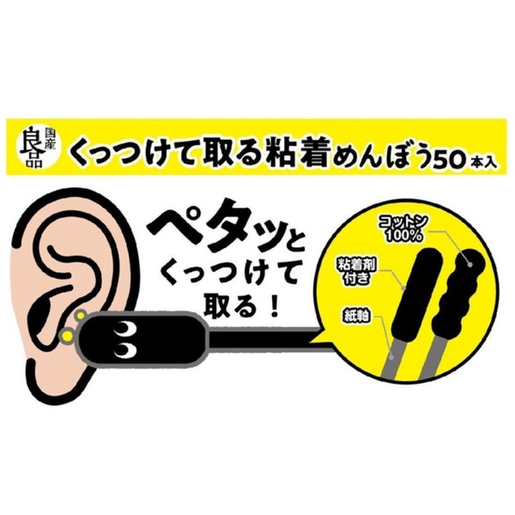 【日本代購】日本製SANYO黑粘著棉花棒20入袋裝 - 日本藥妝、必買好物代標、代買-FunGoGo日本代購
