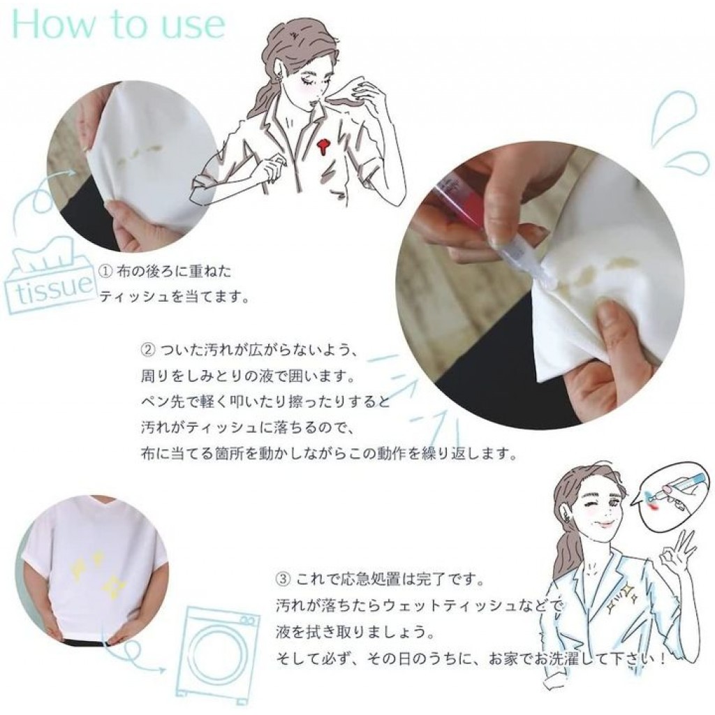 【日本代購】日本製哆啦A夢汙漬清潔筆套組 7 ml - 日本藥妝、必買好物代標、代買-FunGoGo日本代購