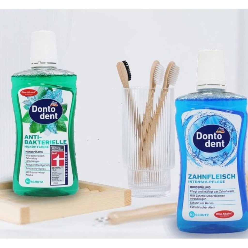【日本代購】德國Dontodent成人漱口水 500ml - 日本藥妝、必買好物代標、代買-FunGoGo日本代購